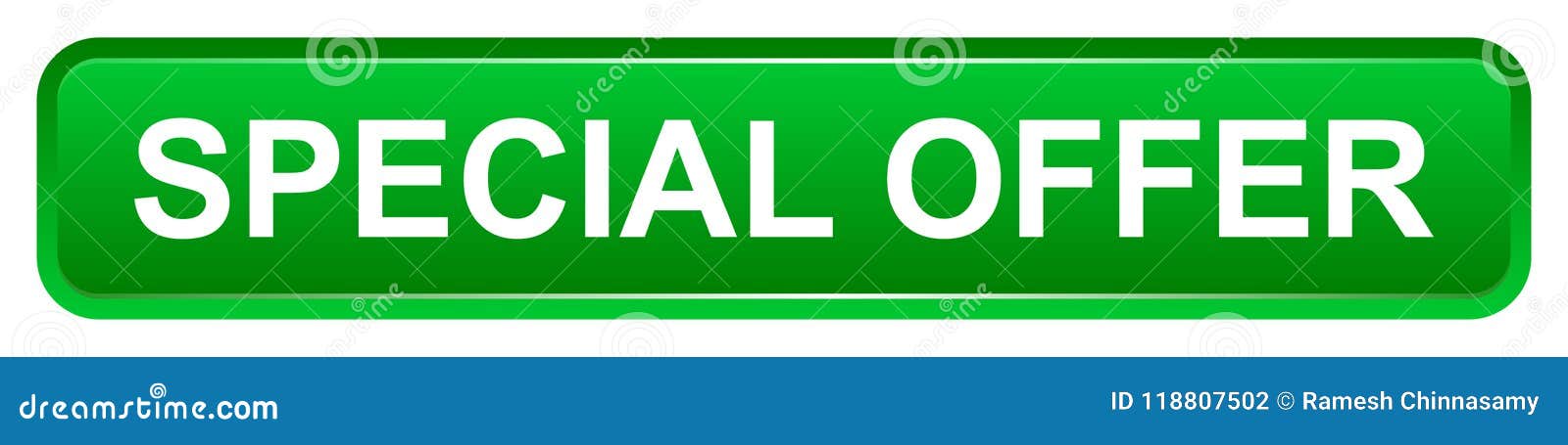 Special offer button stock vector. Illustration of background - 118807502