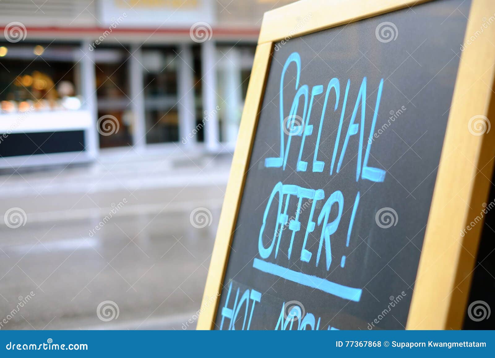 Special Offer- Chalk Drawing on Blackboard Stock Photo - Image of ...