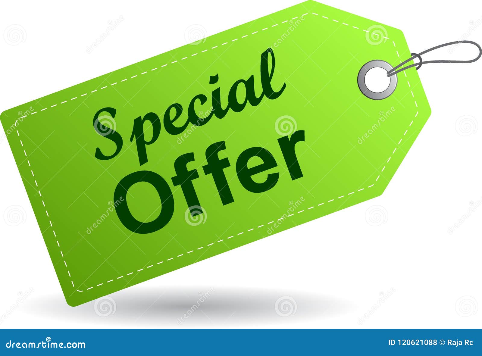 Special Offer Label Tag Green Stock Illustration - Illustration of ...