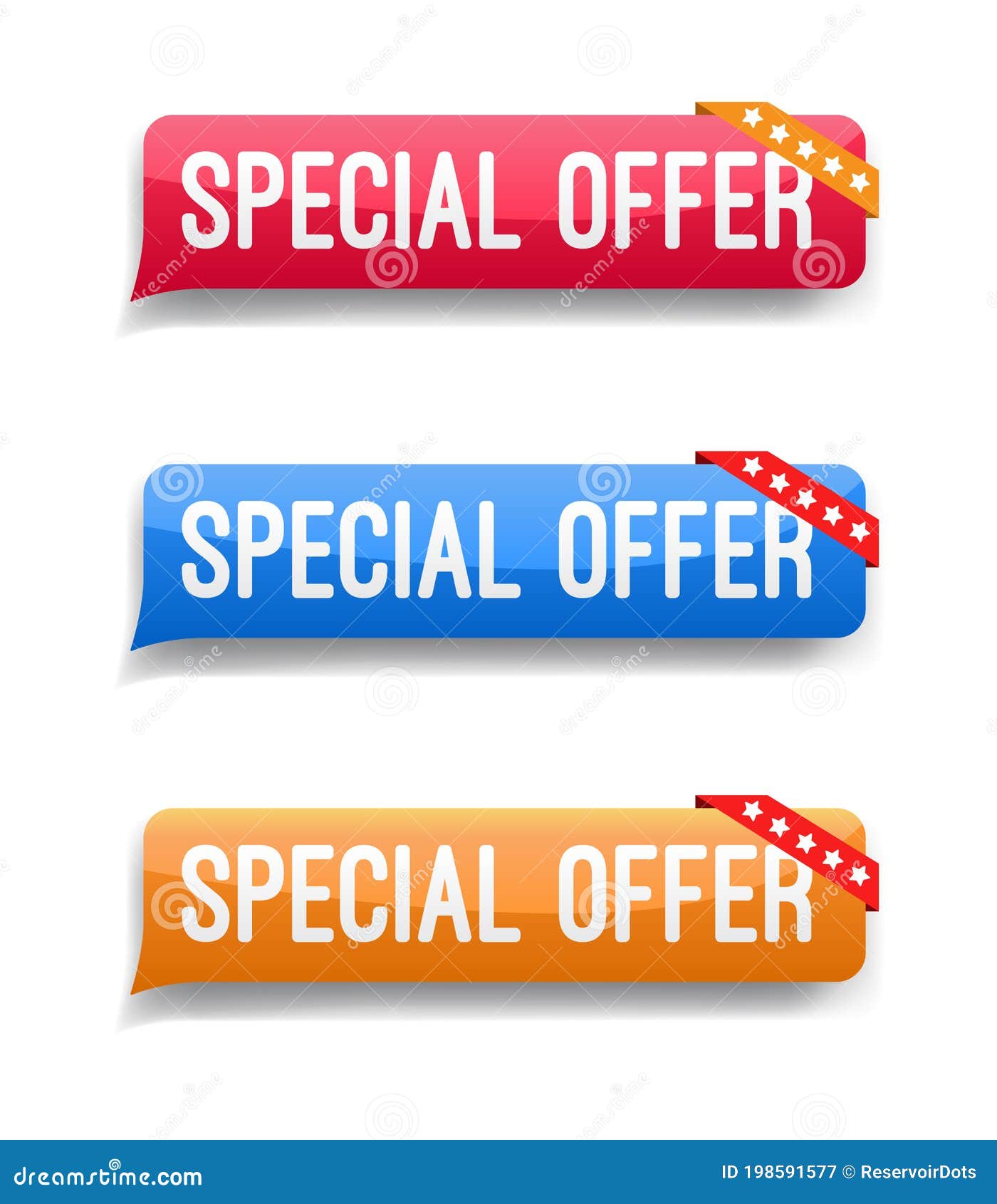 Special Offer Labels stock vector. Illustration of label - 198591577