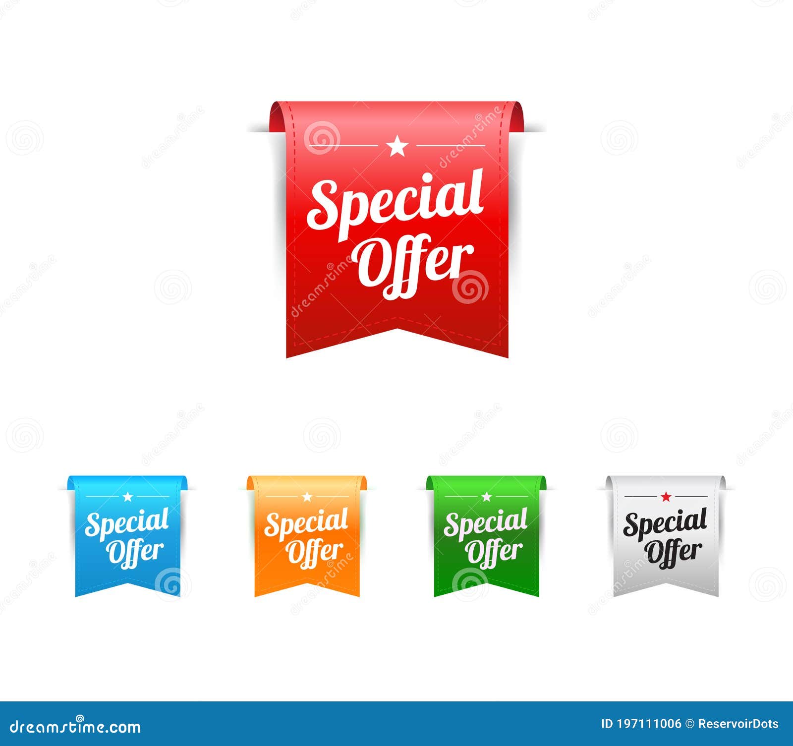 Special Offer Labels stock vector. Illustration of offer - 197111006