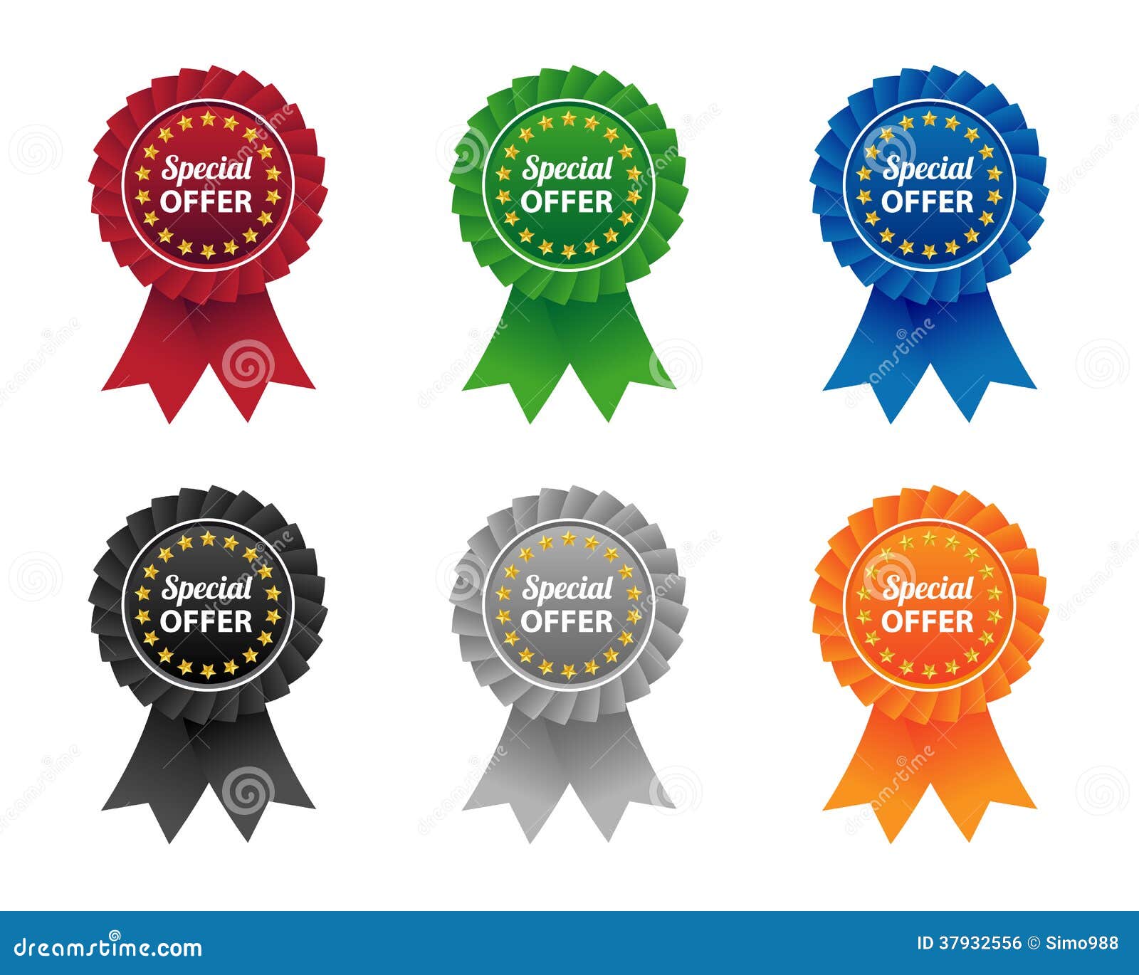 Special offer labels stock vector. Illustration of insignia - 37932556