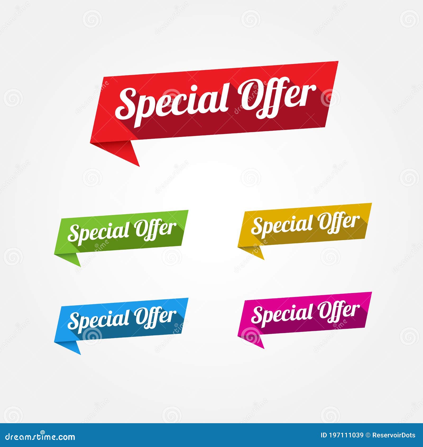 Special Offer Labels stock vector. Illustration of offers - 197111039
