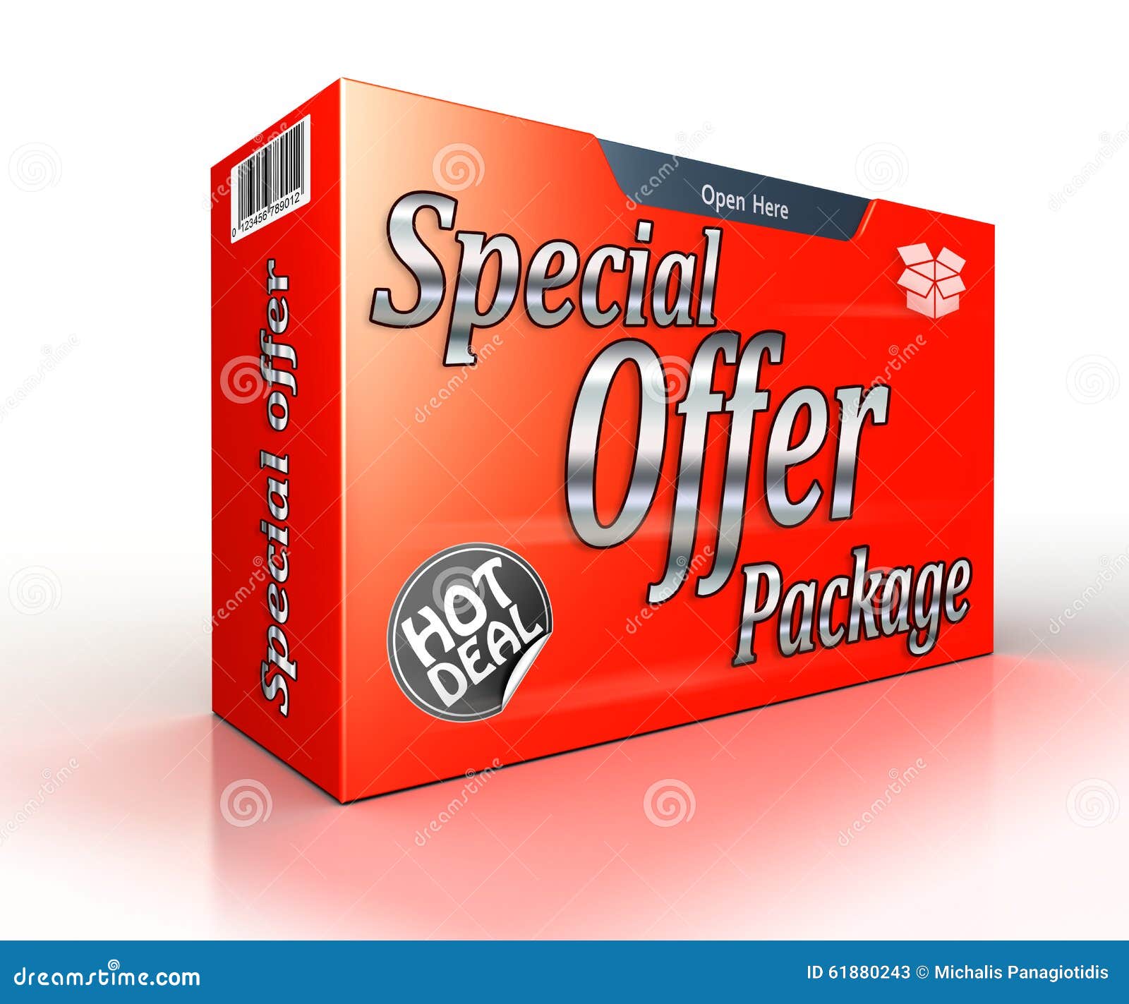 Special Offer Package Concept Red Advertisement Stock Illustration ...