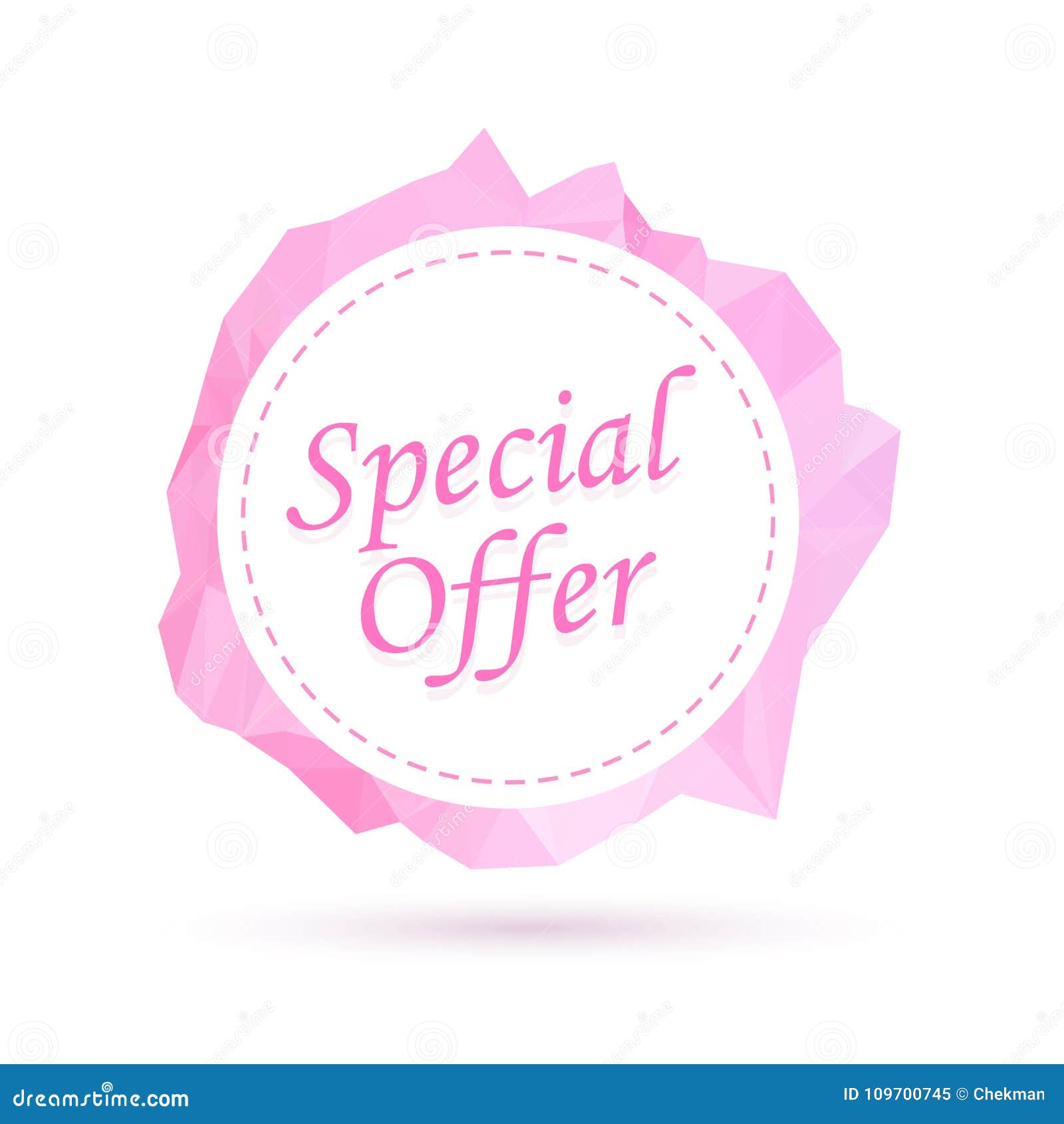 Special Offer, Pink Label. Vector Illustration Stock Illustration ...