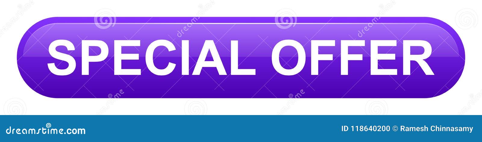 Special Offer Purple Rectangle with Rounded Corner Button Stock Vector ...
