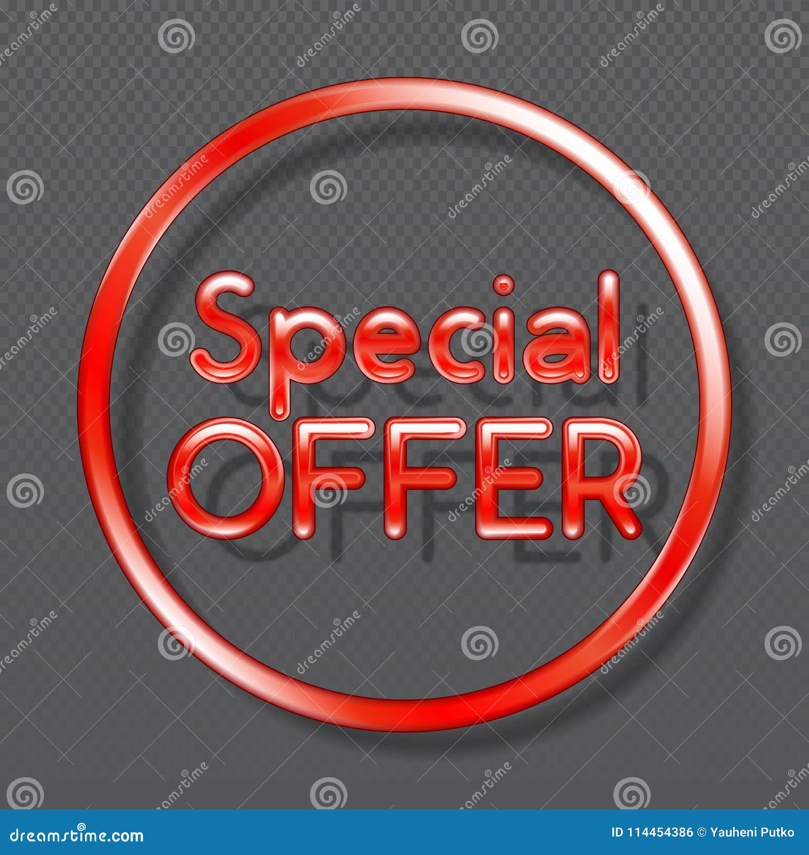 Special Offer Red Colored Circle Banner on Transparent Background ... Special Offer Red Colored Circle Banner on Transparent Background ...