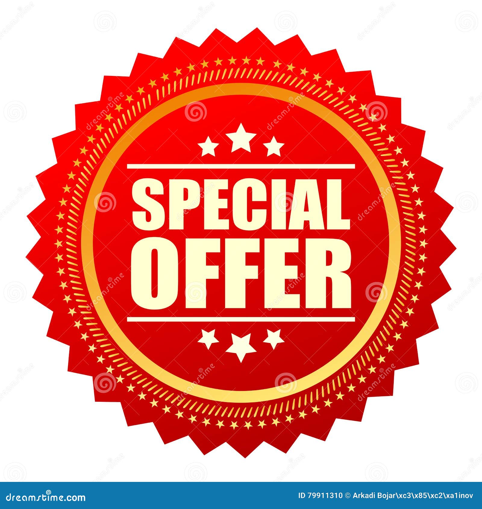 Special Offer Red Star Icon Stock Vector - Illustration of good, market ...