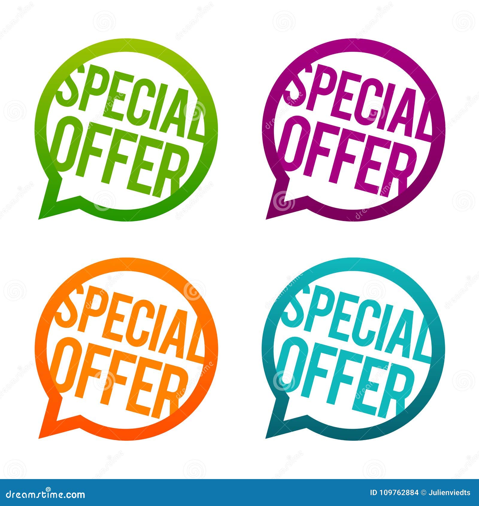 Special Offer Round Buttons. Circle Eps10 Vector. Stock Vector ...