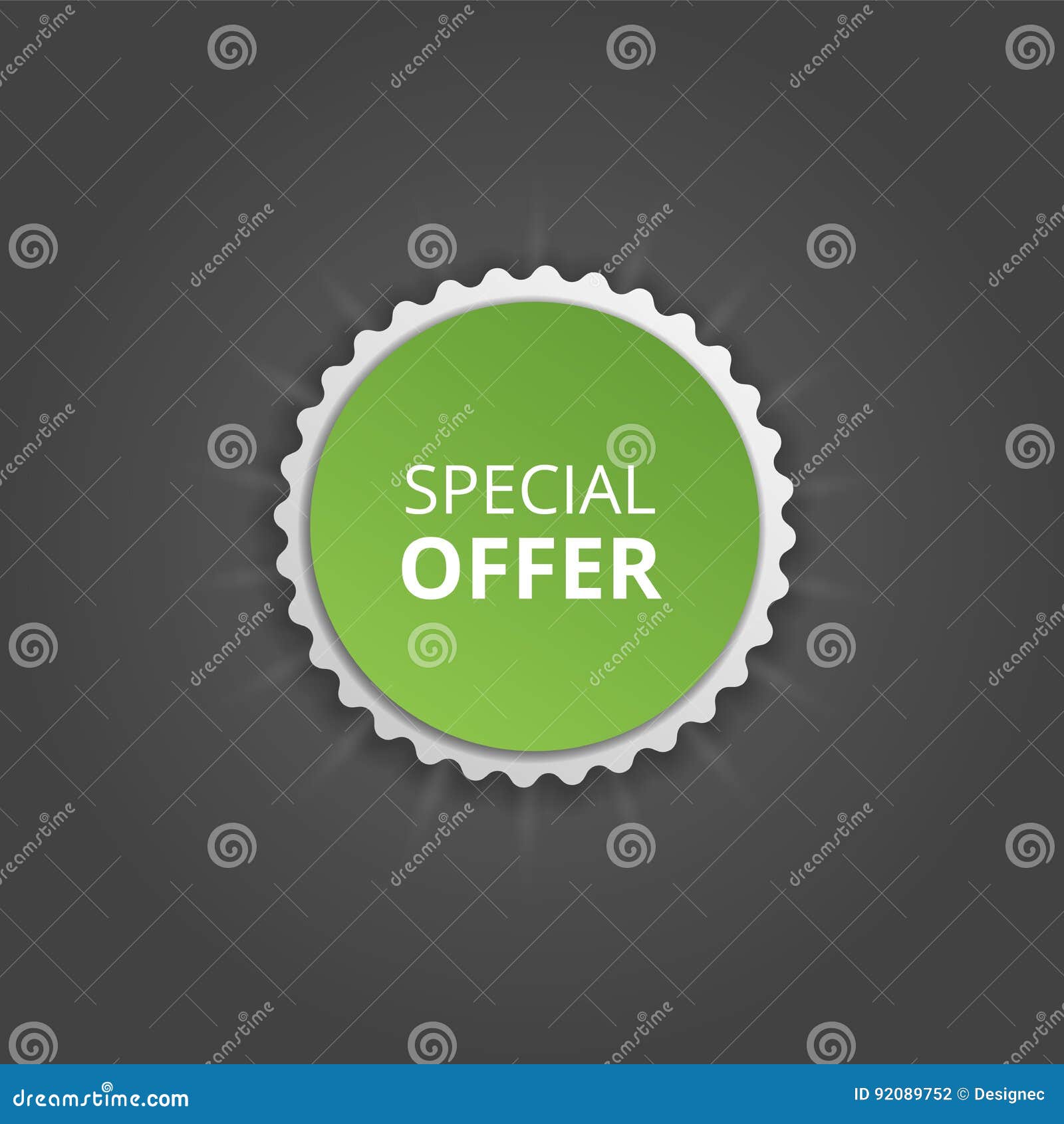 Special Offer Round Sticker. Vector Color Banner Stock Vector ...