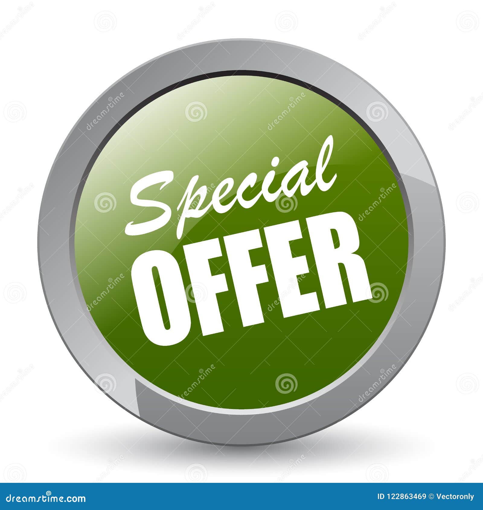 Special Offer Shopping Button Stock Illustration - Illustration of cost ...