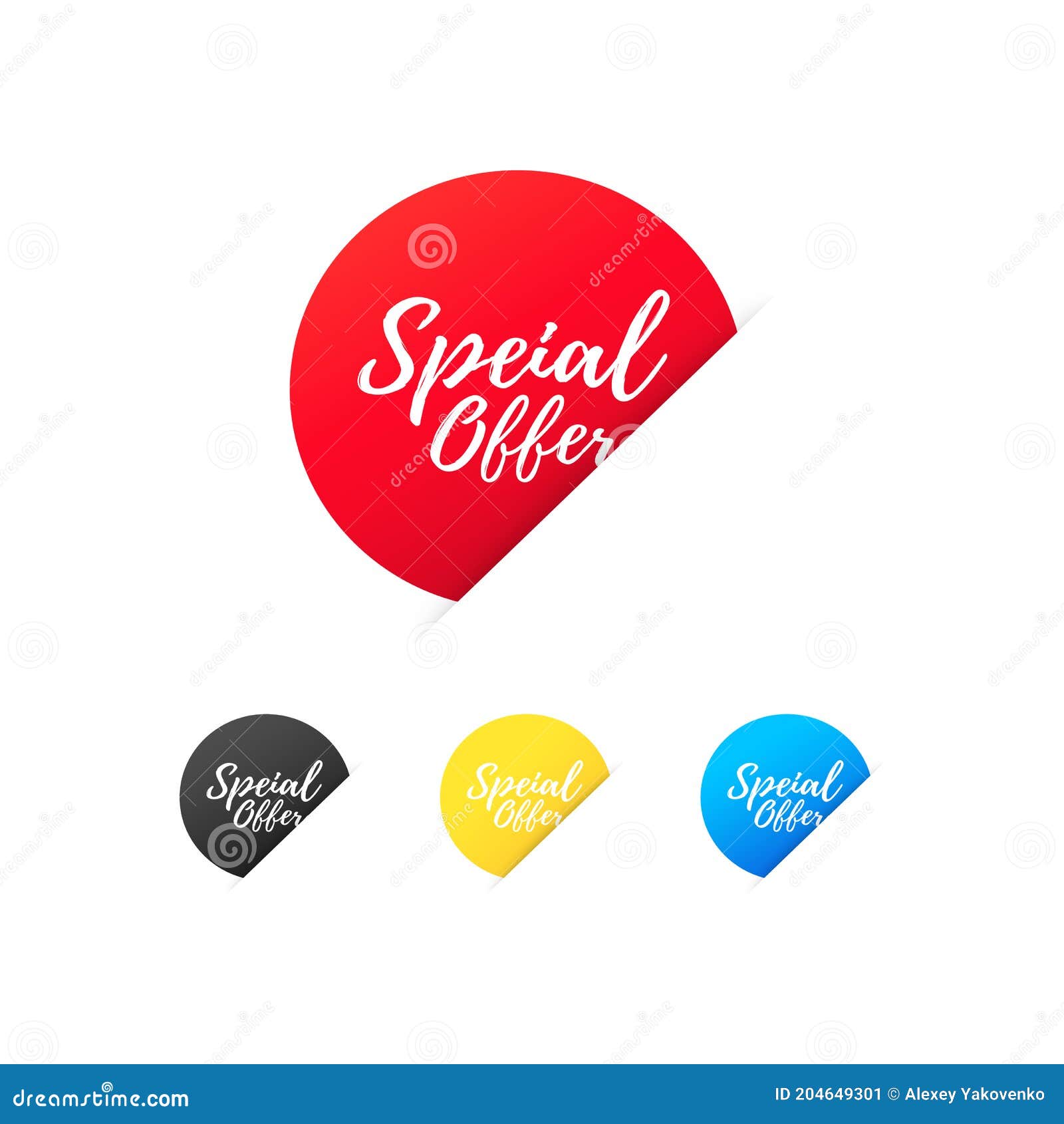 Special Offer Sticker Set. for Graphic and Web Design. Vector on ...