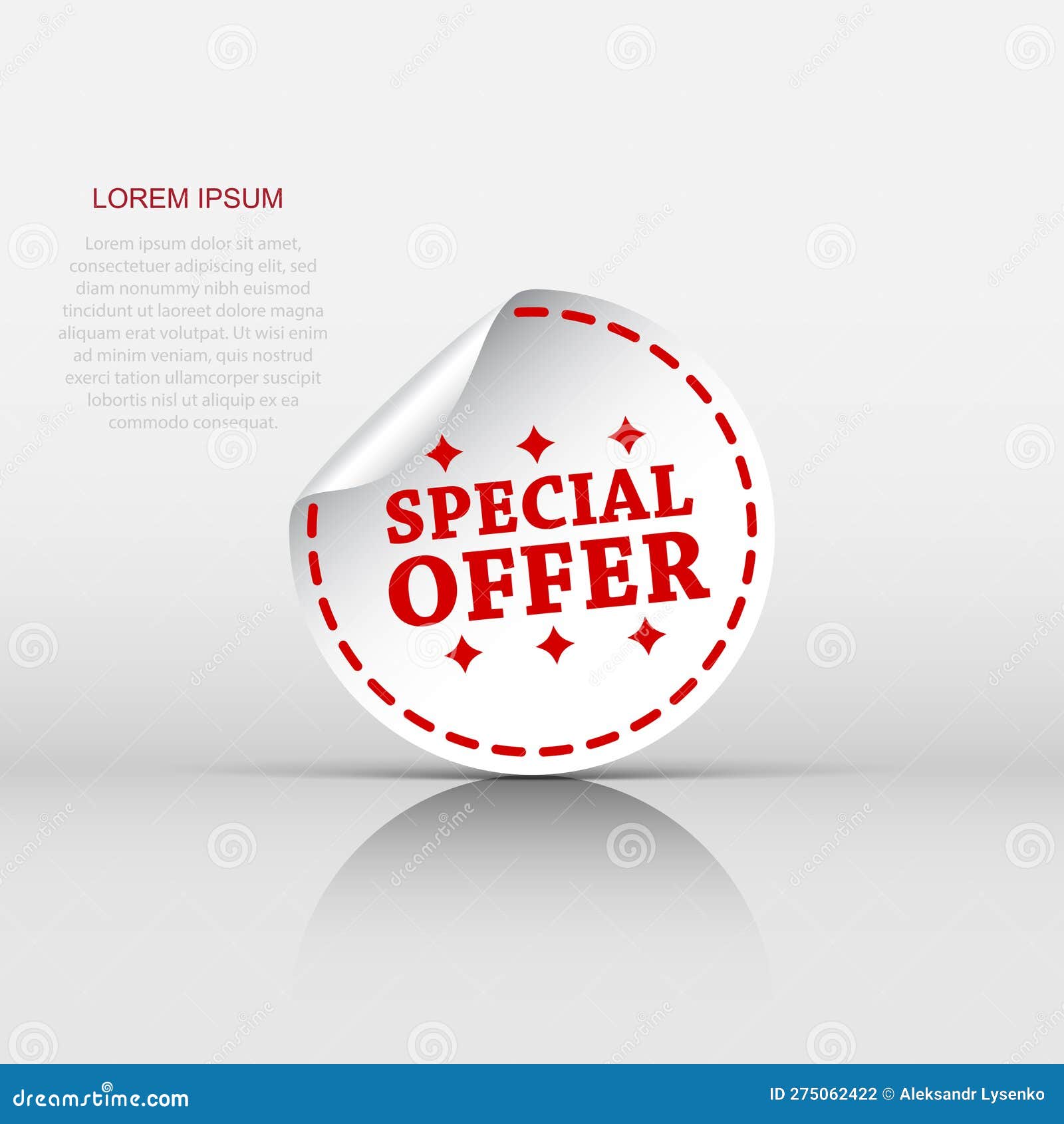 Special Offer Stickers. Vector Illustration on White Background Stock ...