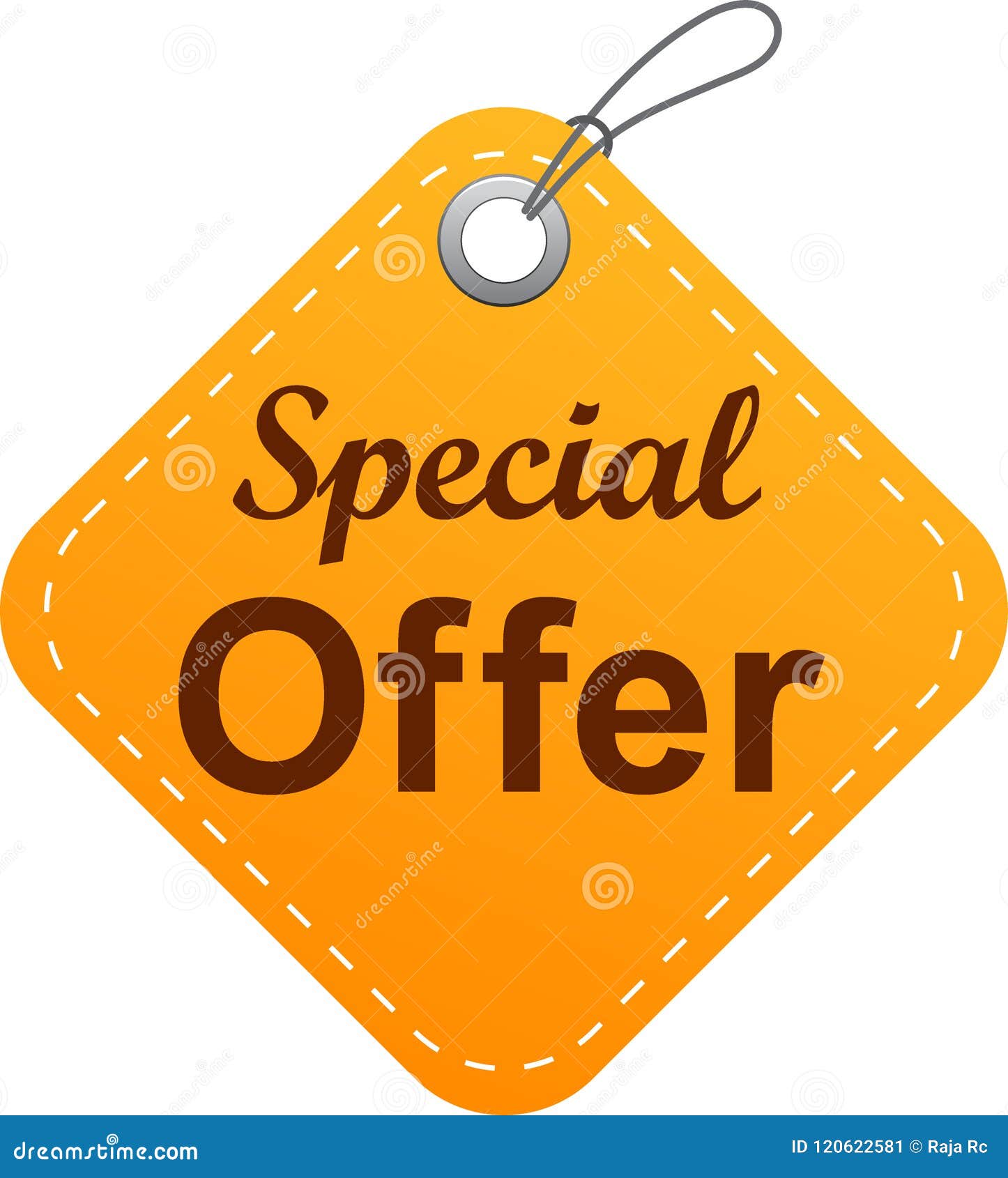 Special Offer Tag Label Orange Stock Illustration - Illustration of ...