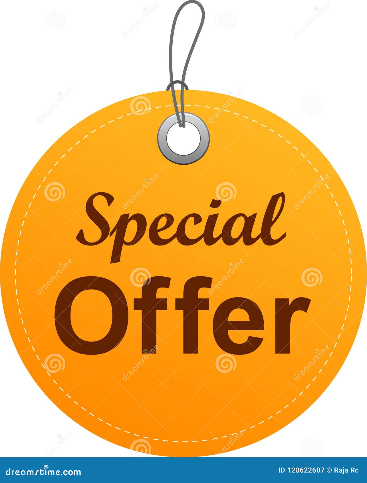 Special Offer Tag Label Orange Stock Illustration - Illustration of ...