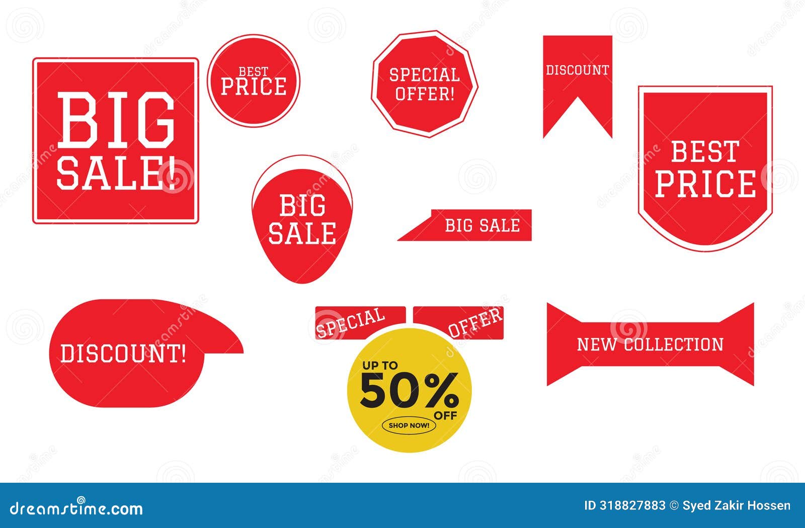 Special Offer Tag Vector Collection. Stock Vector - Illustration of ...