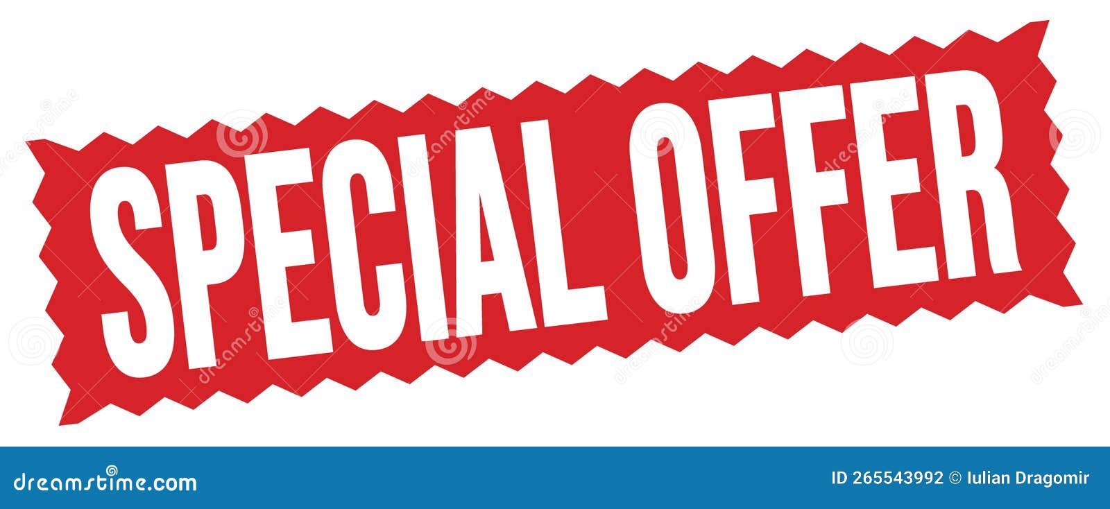 SPECIAL OFFER Text Written on Red Stamp Sign Stock Illustration ...