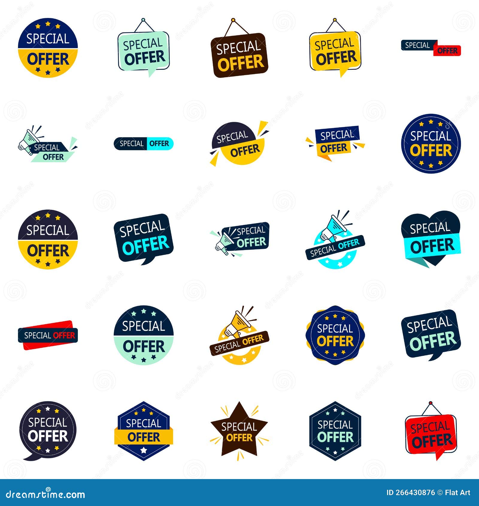 Special Offer 25 Unique Vector Designs for Marketing and Sales Stock ...