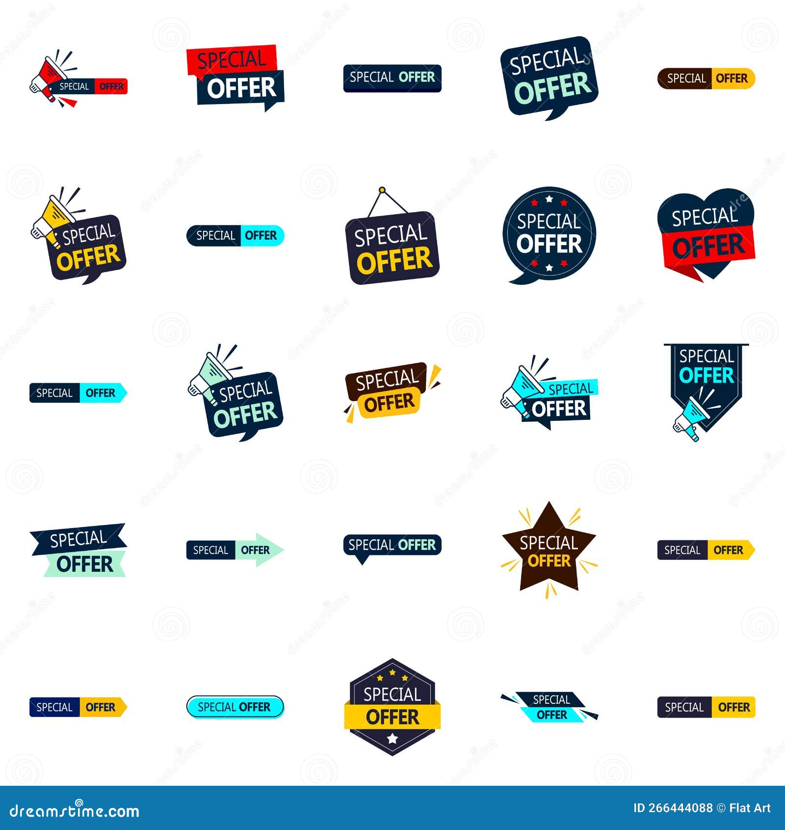 Special Offer 25 Unique Vector Designs for Marketing and Sales Stock ...