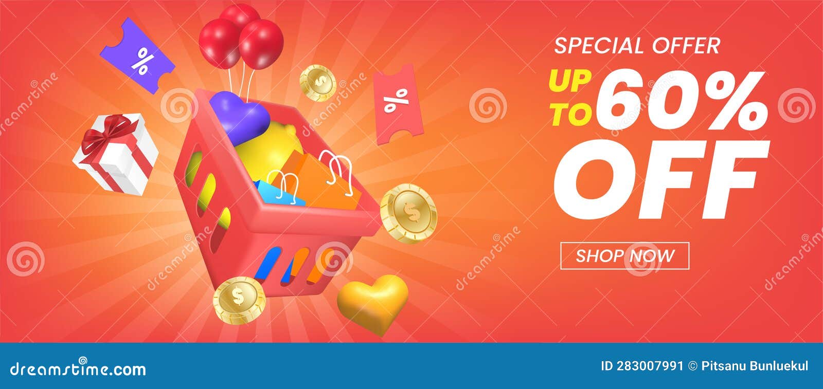 Special Offer Website Banner Design Stock Vector - Illustration of ...