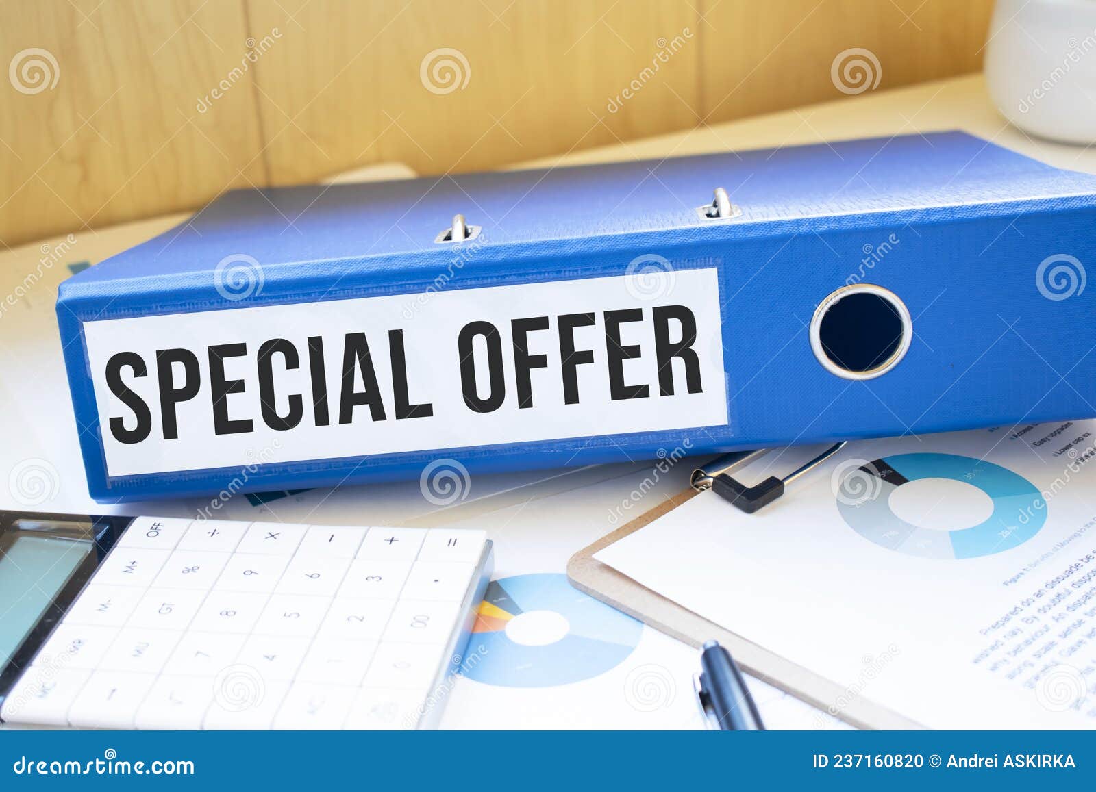 SPECIAL OFFER Words on Labels with Document Binders Stock Photo - Image ...