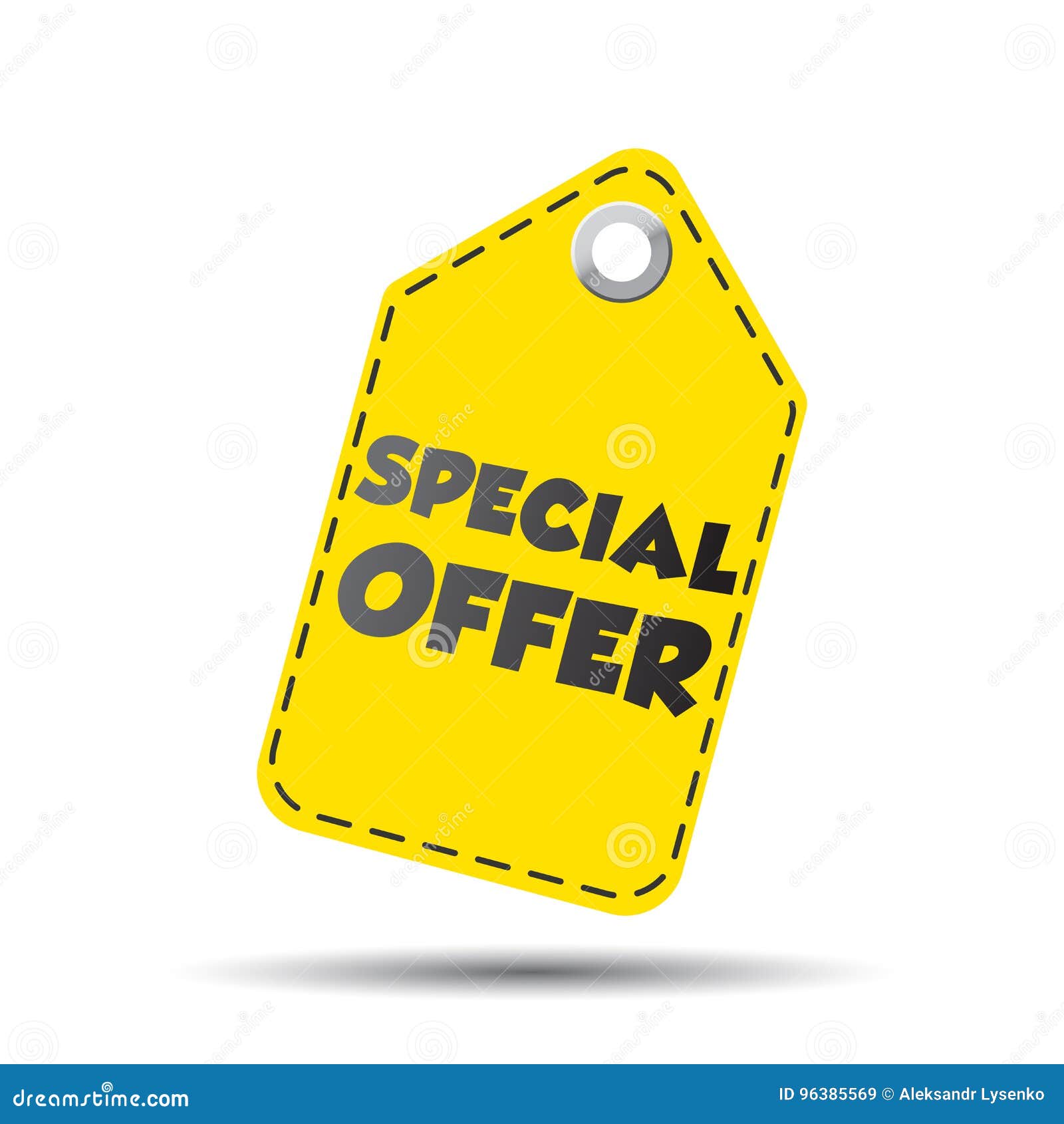 Special Offer Yellow Hang Tag. Vector Illustration Stock Vector ...