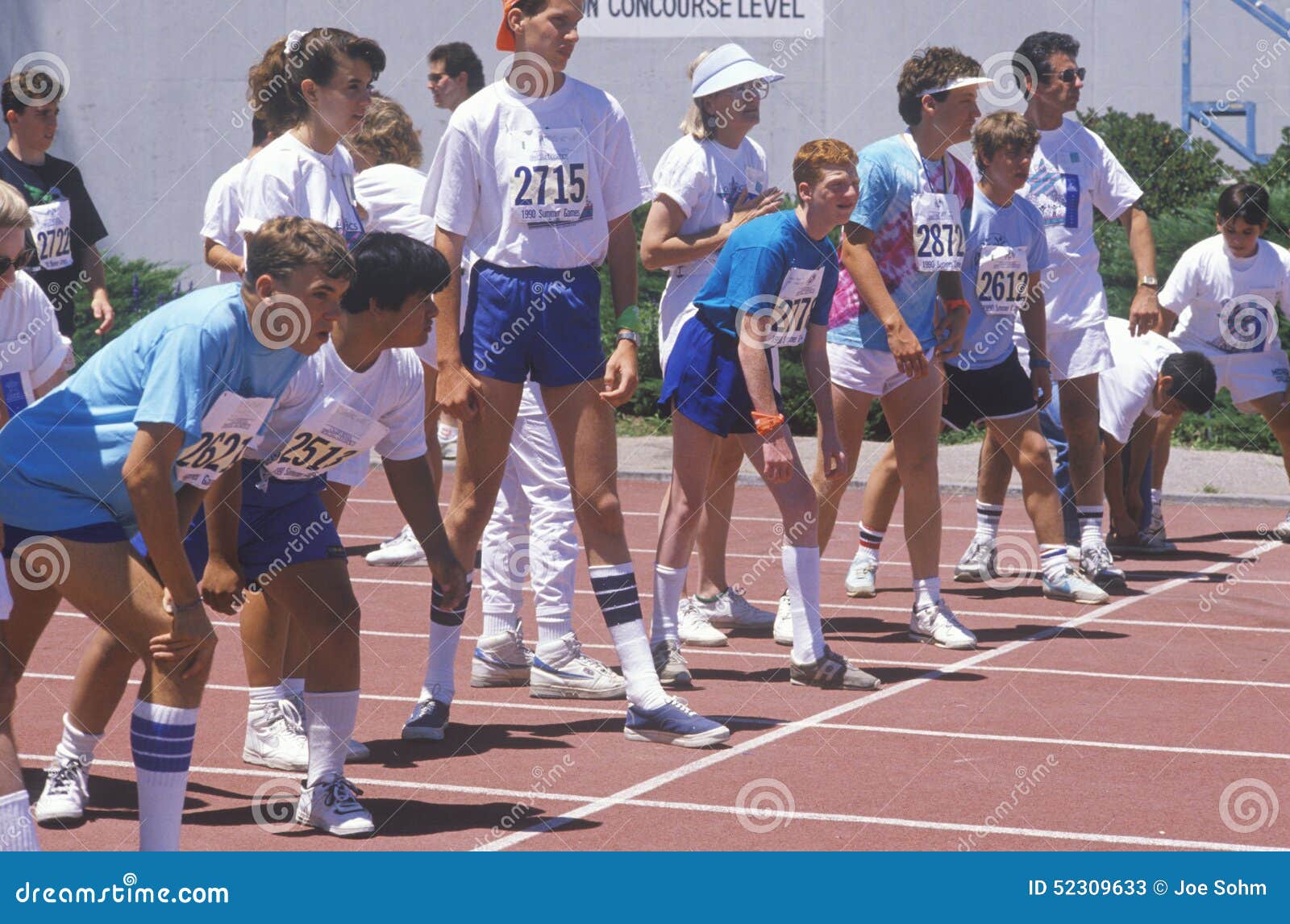 Special Olympics Athletes at Start Line, UCLA, CA Editorial Stock Photo ...