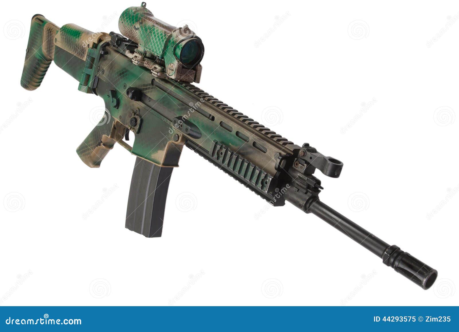 Special Operations Forces Combat Assault Rifle Isolated Royalty-Free ...