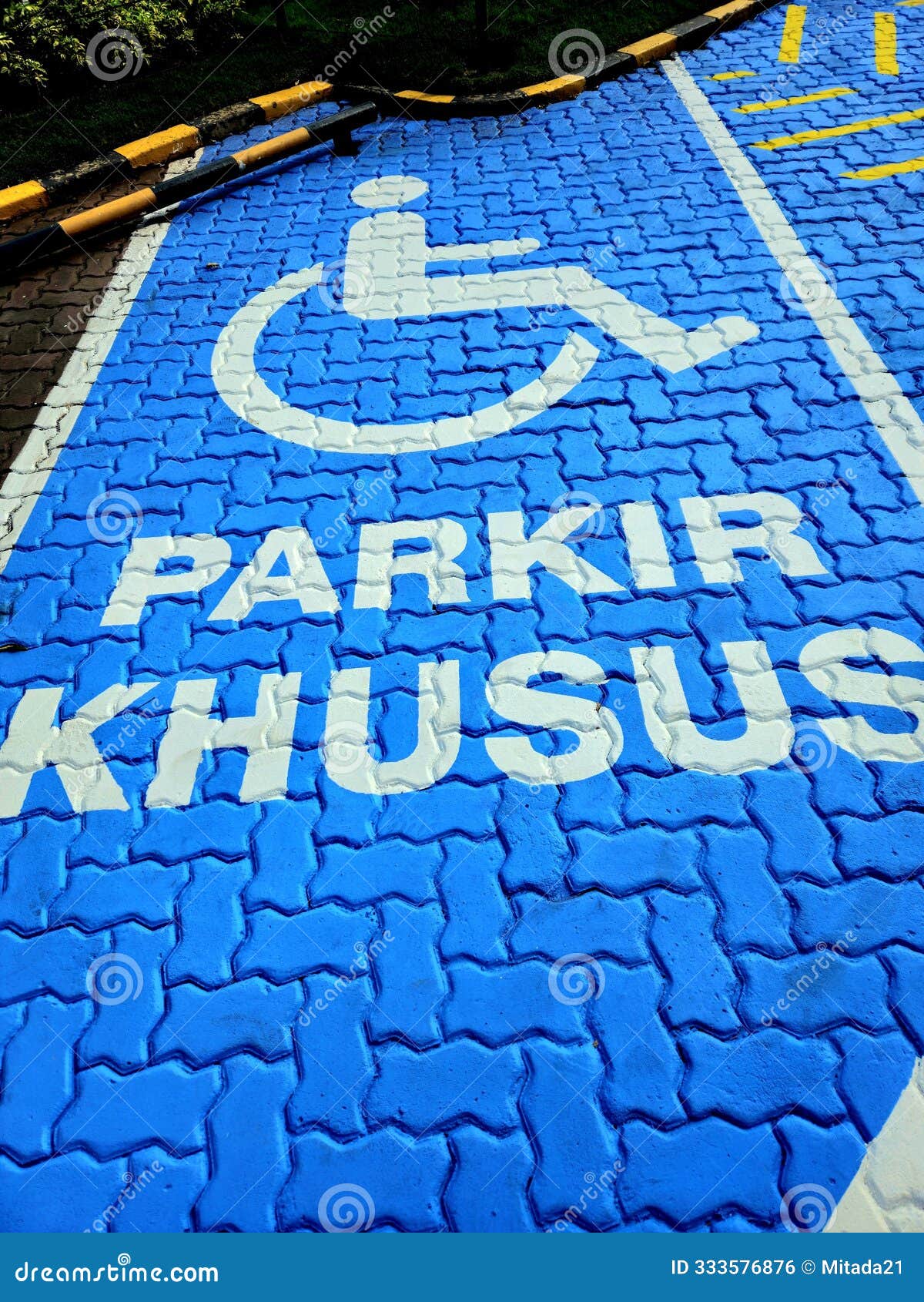 Special Parking Space for Disabled People Stock Photo - Image of ...