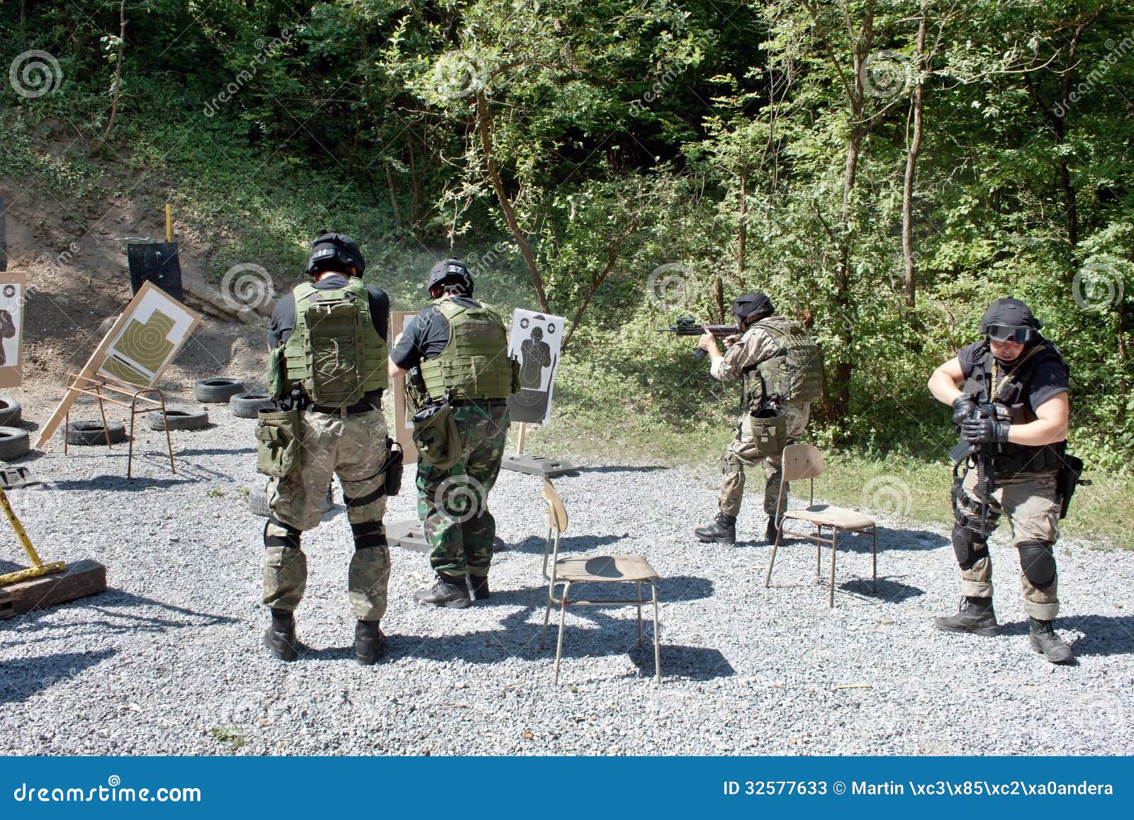 Special Police Unit in Training Stock Image - Image of antiterrorist ...