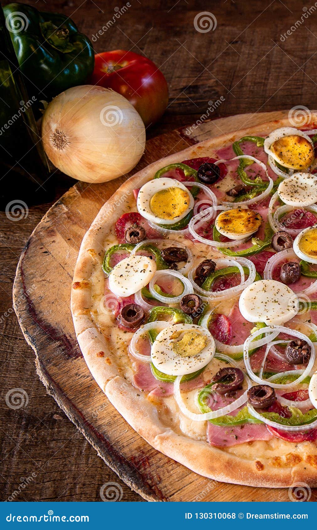 Pizza for lunch stock photo. Image of delicious, lunch - 130310068