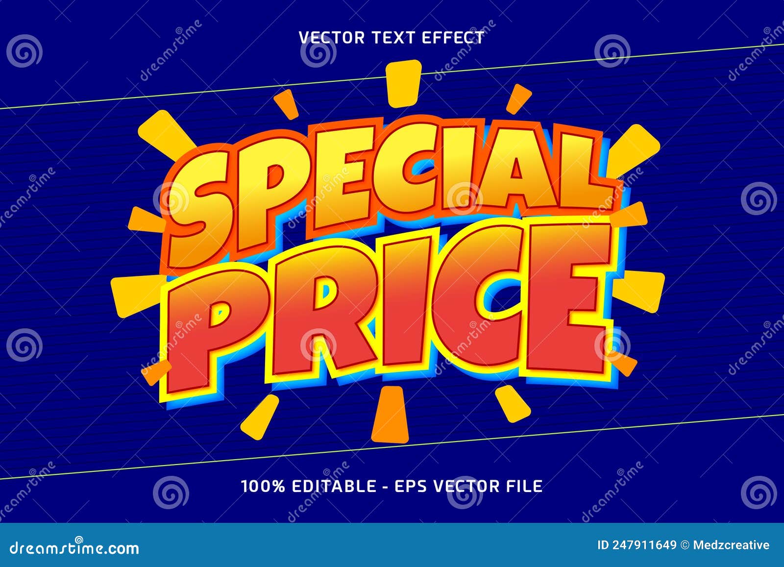 Special Price Vector Text Effect Stock Vector - Illustration of ...