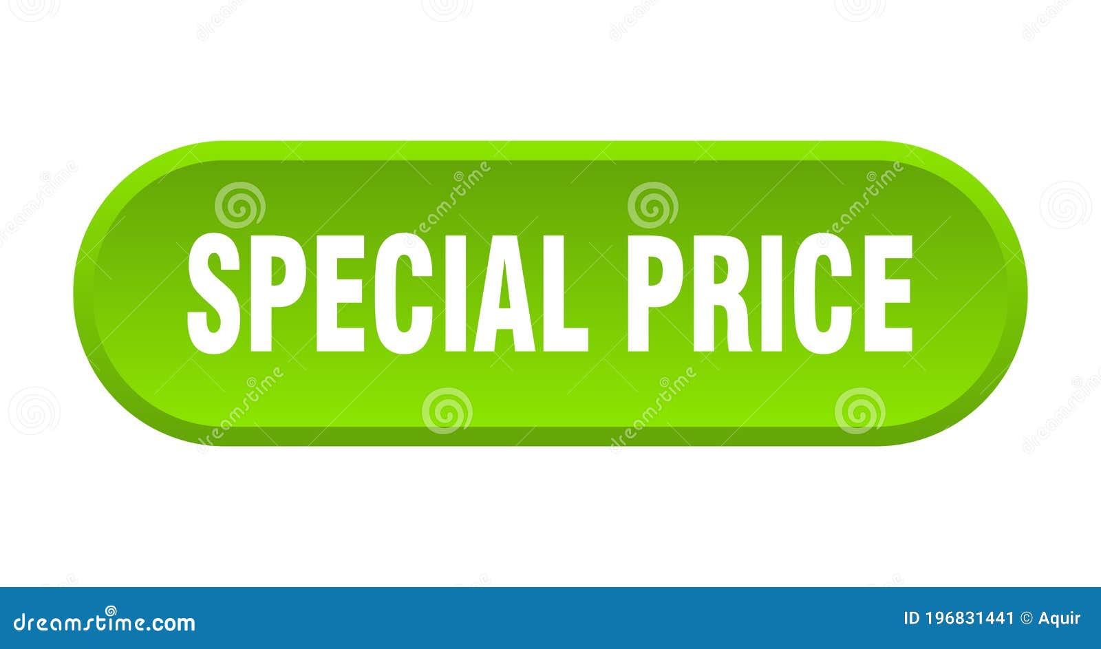 Special Price Button. Rounded Sign on White Background Stock Vector ...