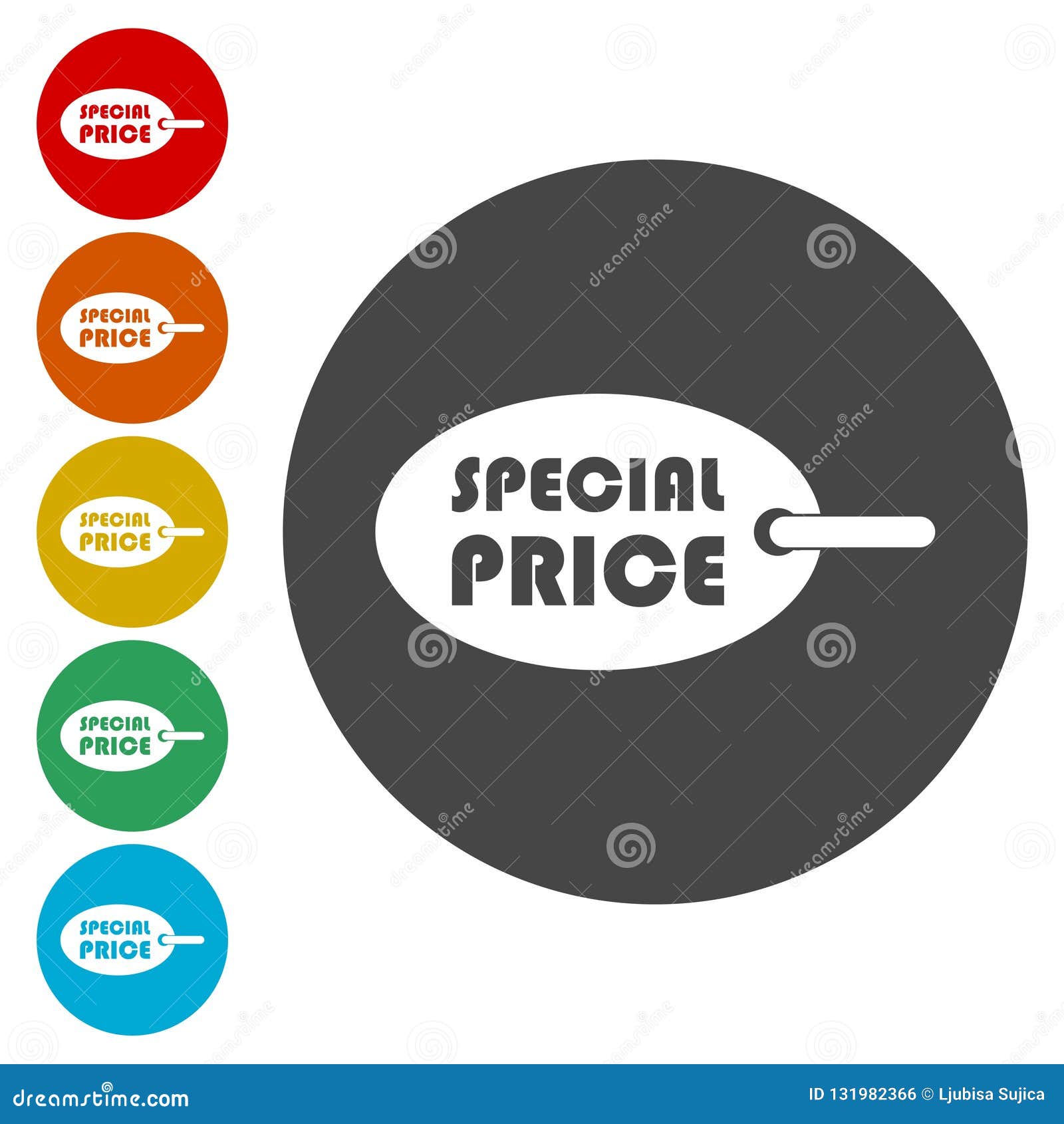 Special price circle icon stock vector. Illustration of orange - 131982366