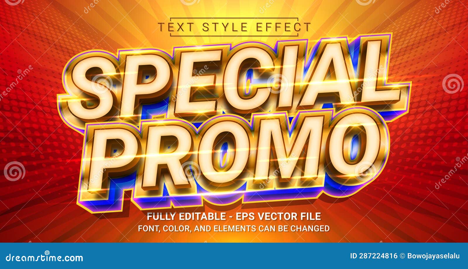 Special Promo Text Style Effect. Editable Graphic Text Template Stock ...