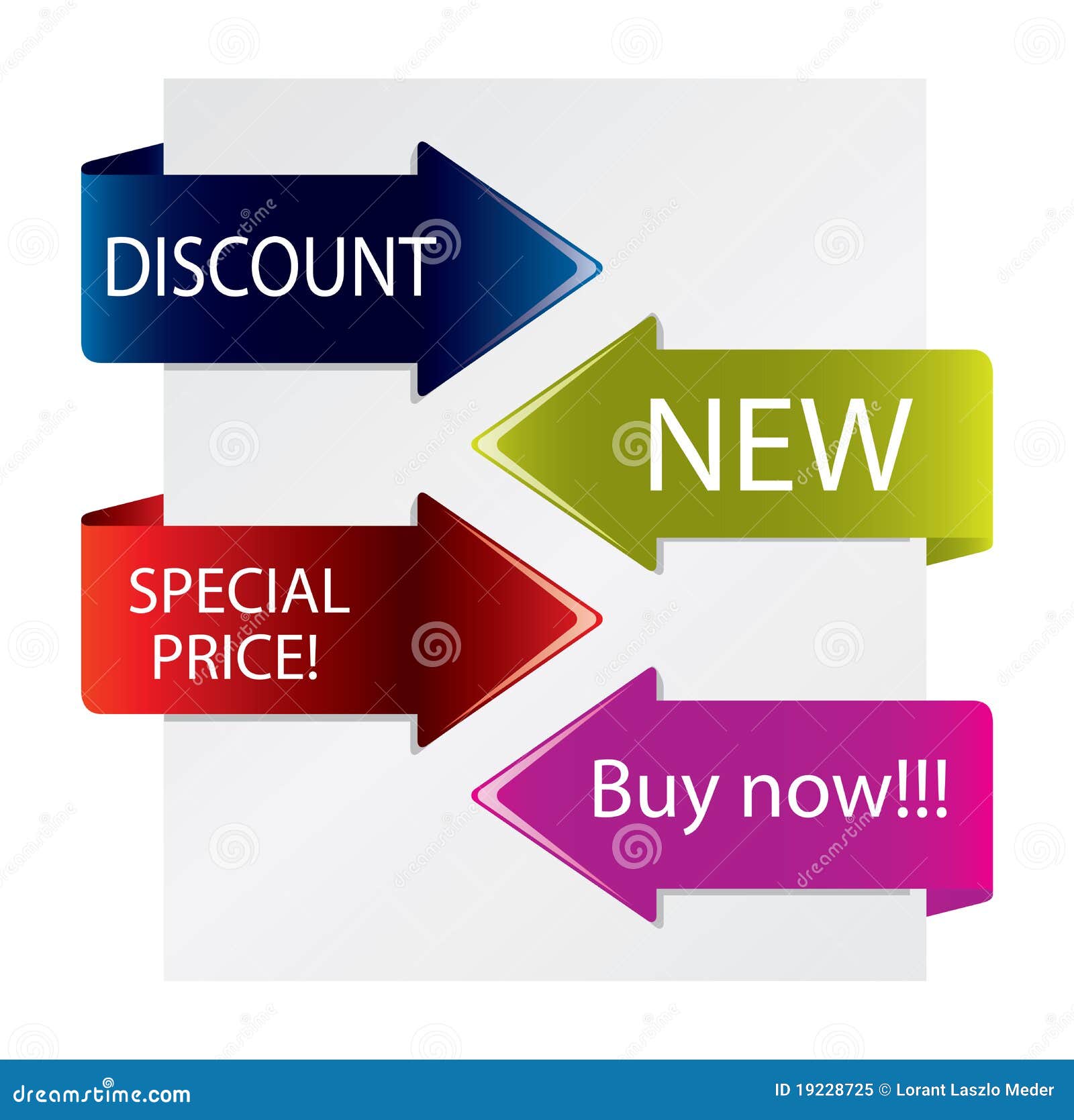 Special promotion arrows stock illustration. Illustration of discount ...