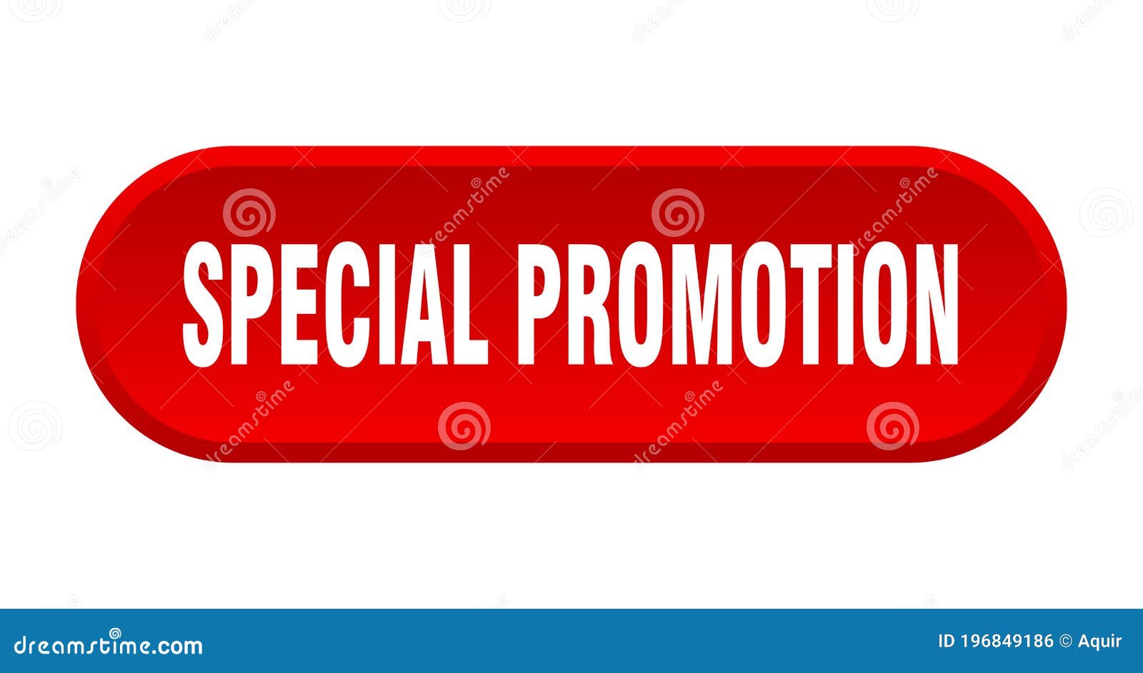 Special promotion button stock vector. Illustration of banner - 196849186