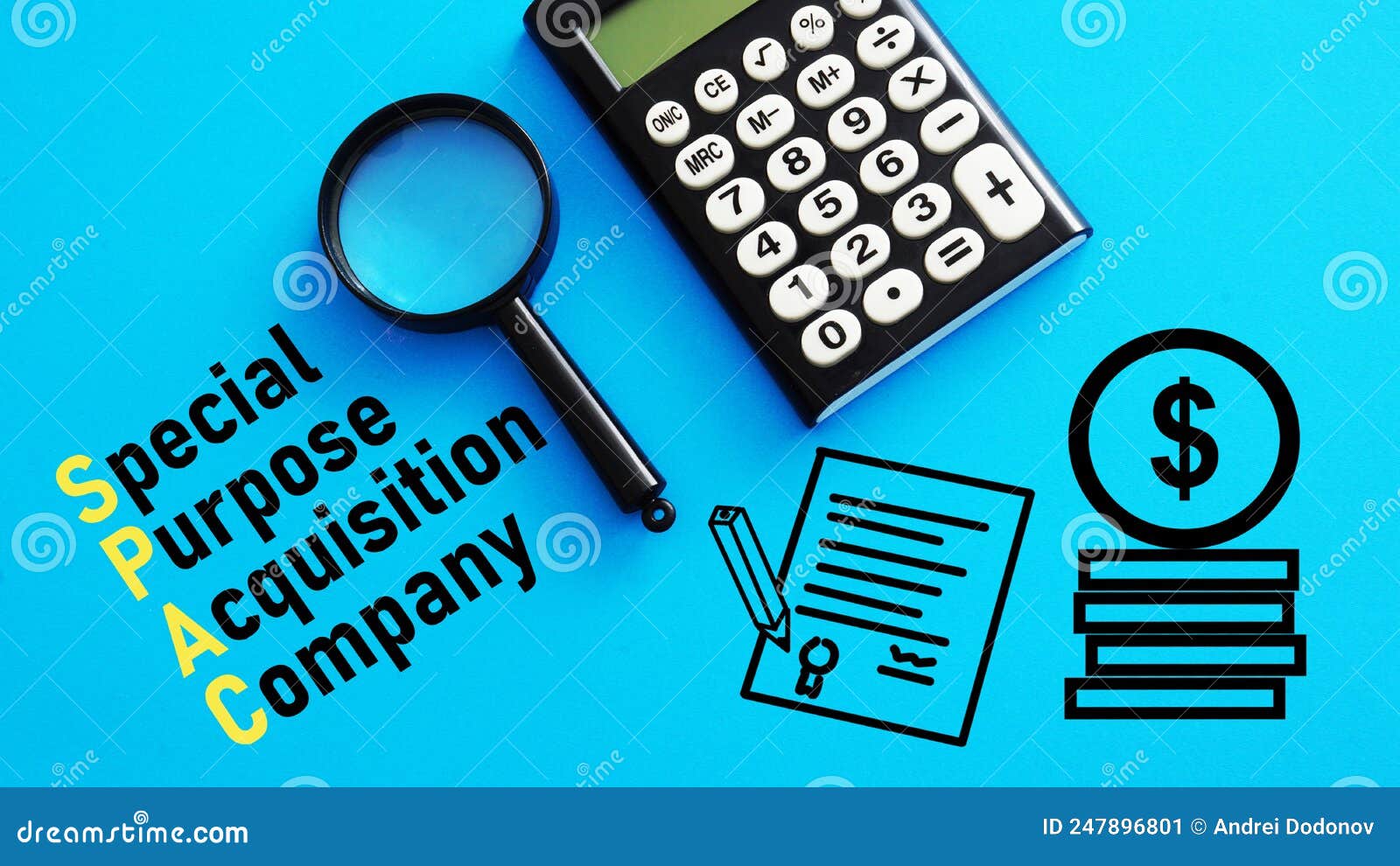 Special Purpose Acquisition Company SPAC is Shown Using the Text Stock ...