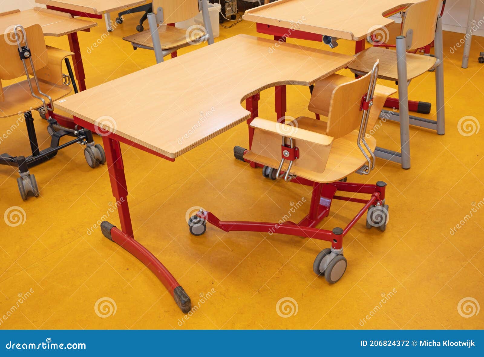 Special School Desk for Disabled Children Stock Photo - Image of ...