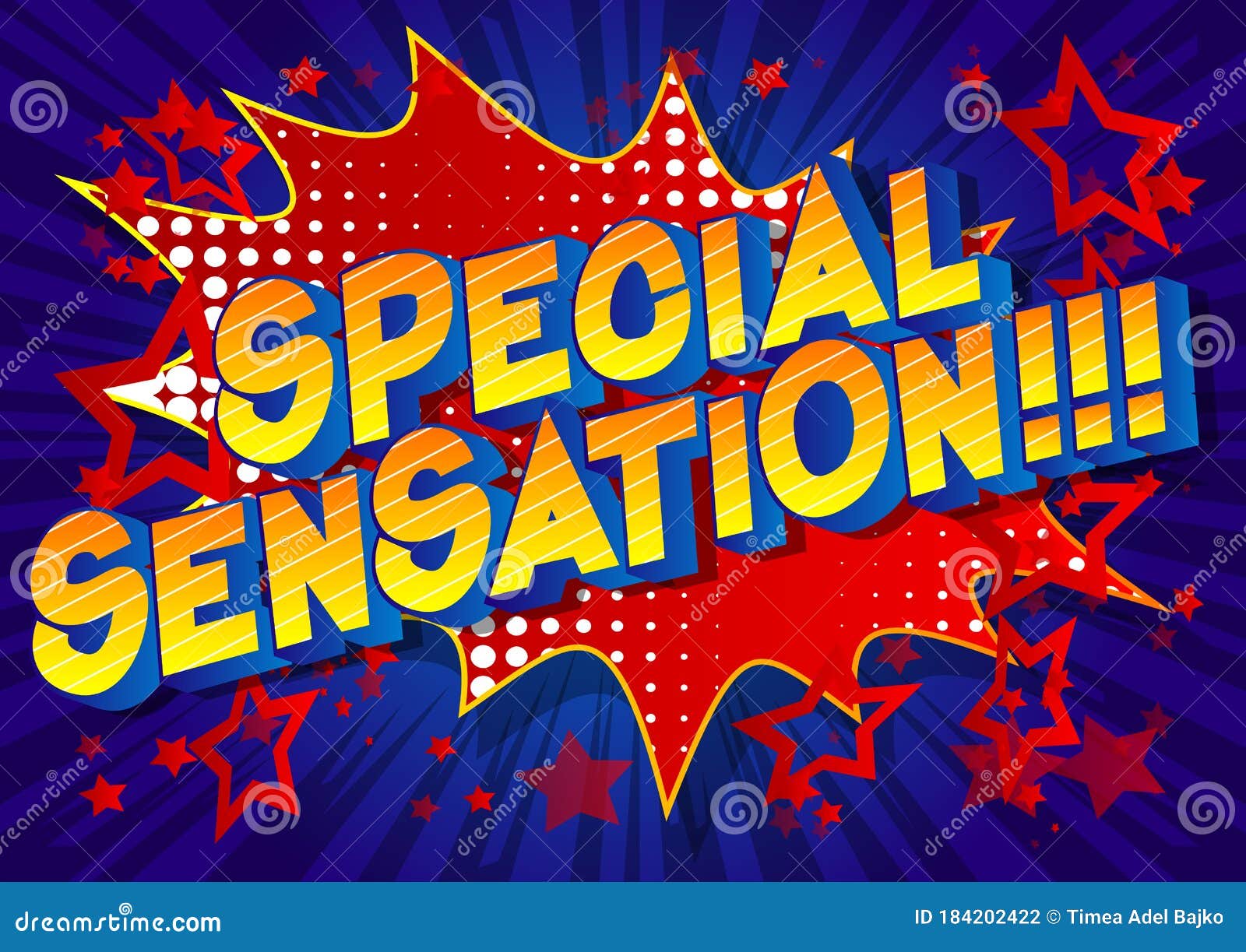 Sensation. Word Of Calligraphic Letters Vector Illustration ...