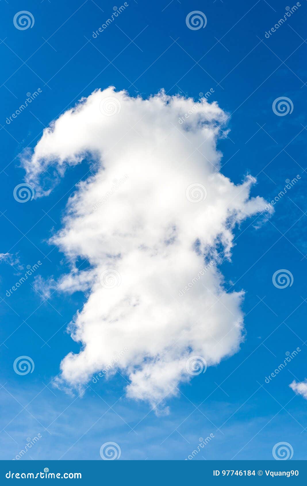 Special Shape of Cloud on the Blue Sky Stock Photo - Image of beautiful ...