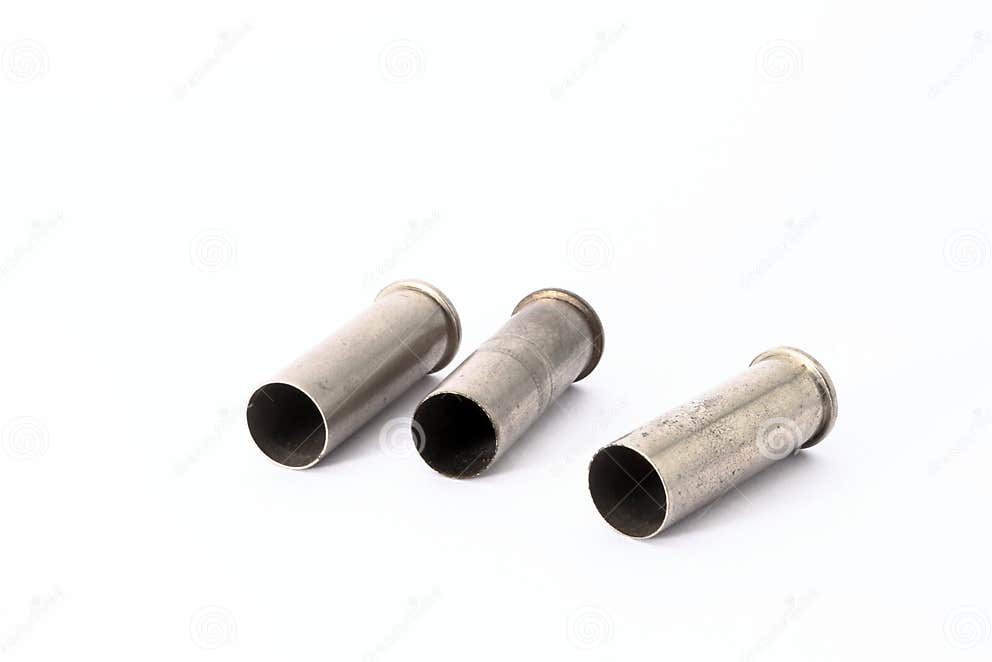 .38 Special Shell Casings Isolated on White Background Stock Image ...