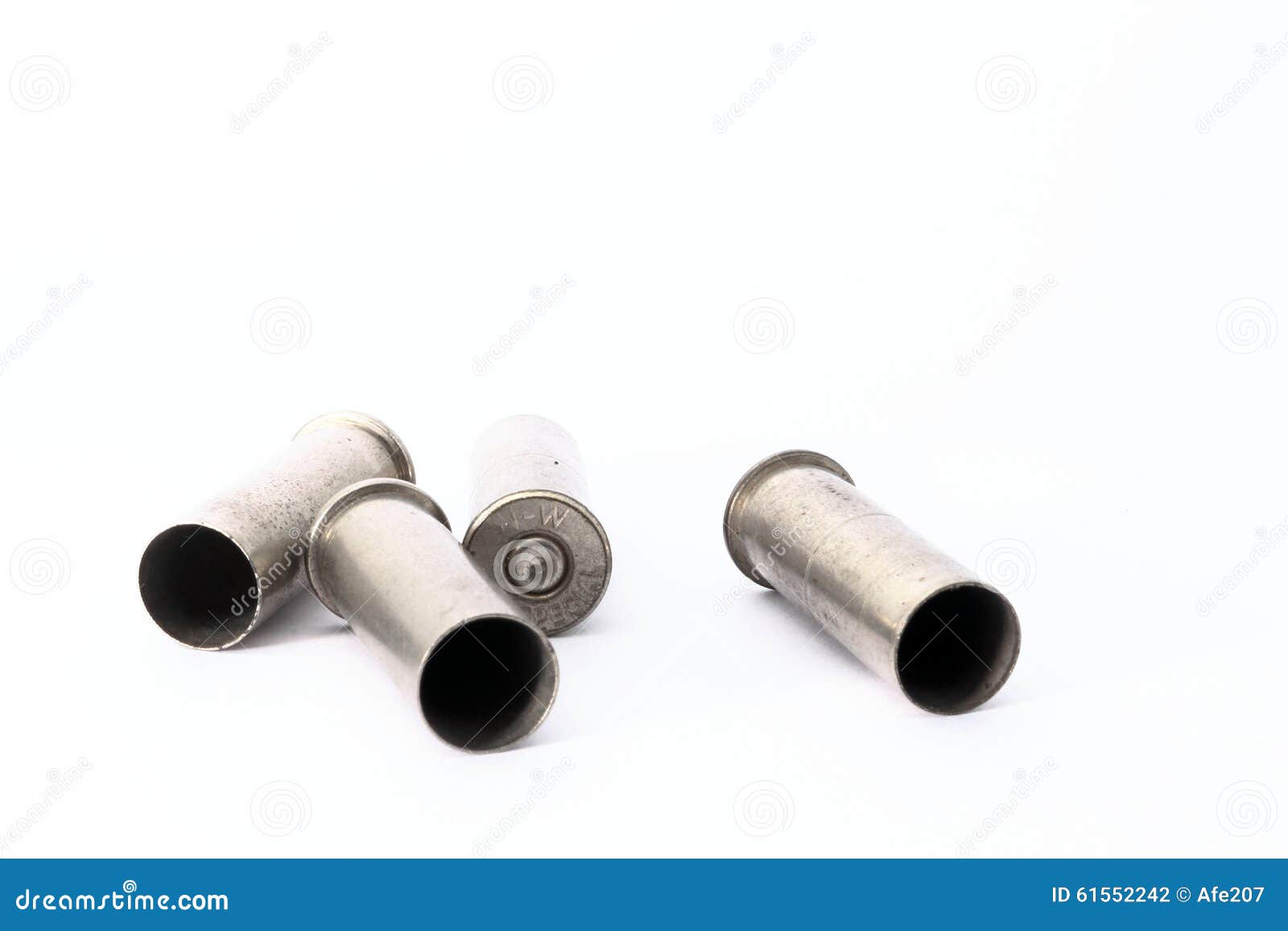 .38 Special Shell Casings Isolated On White Background Stock Image ...