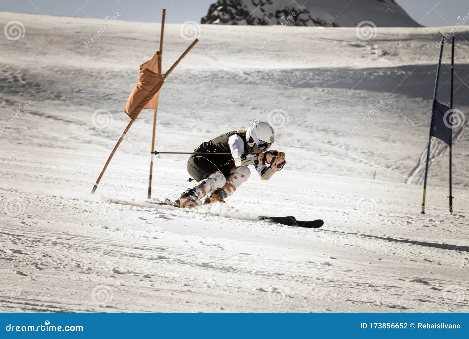Special slalom competition editorial photography. Image of descent ...