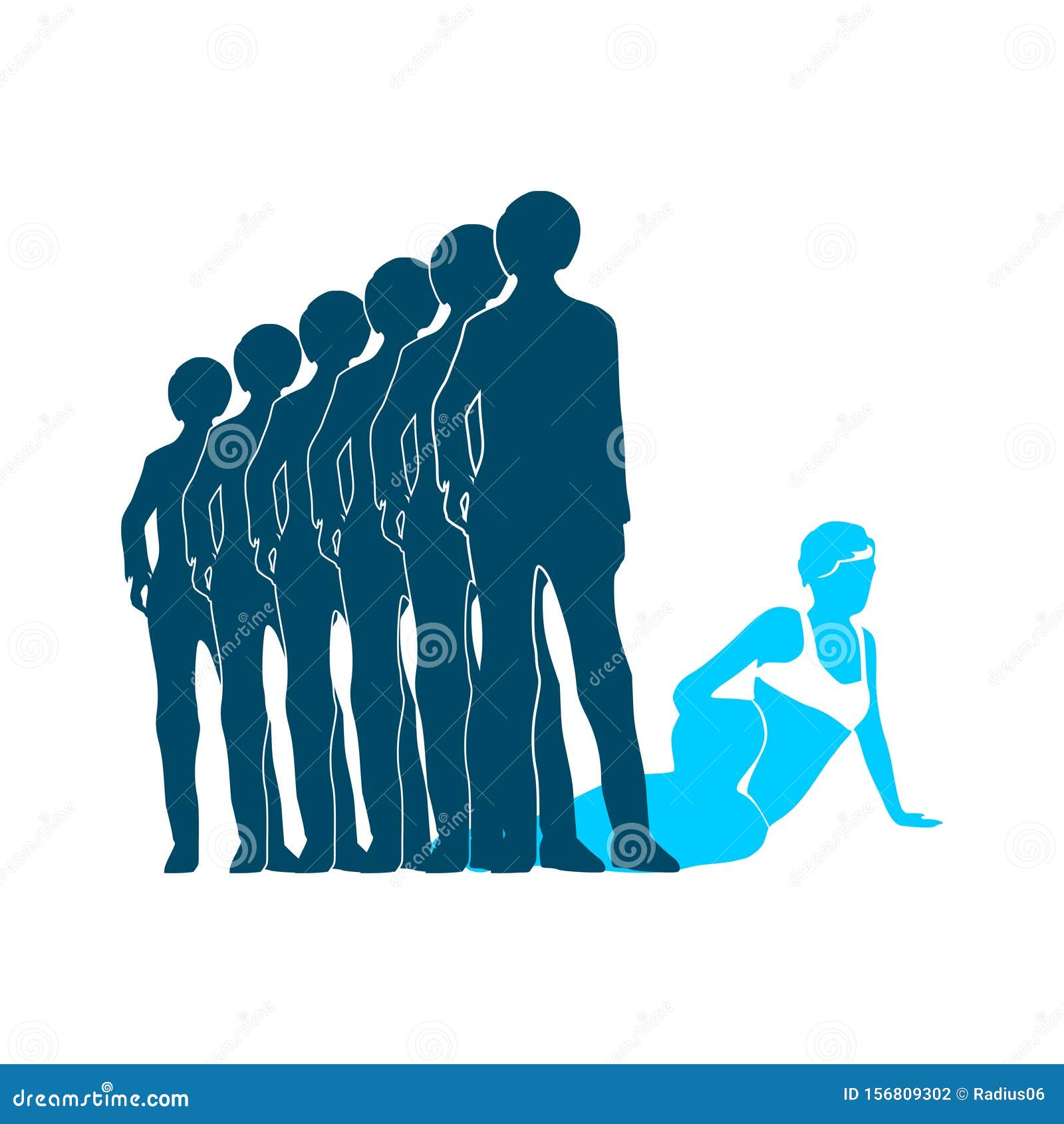 Human differences concept stock vector. Illustration of group - 156809302