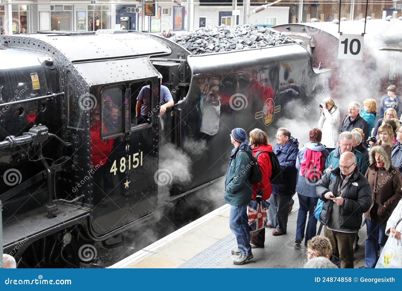 Special Steam Train - Carnforth To York Editorial Stock Photo - Image ...