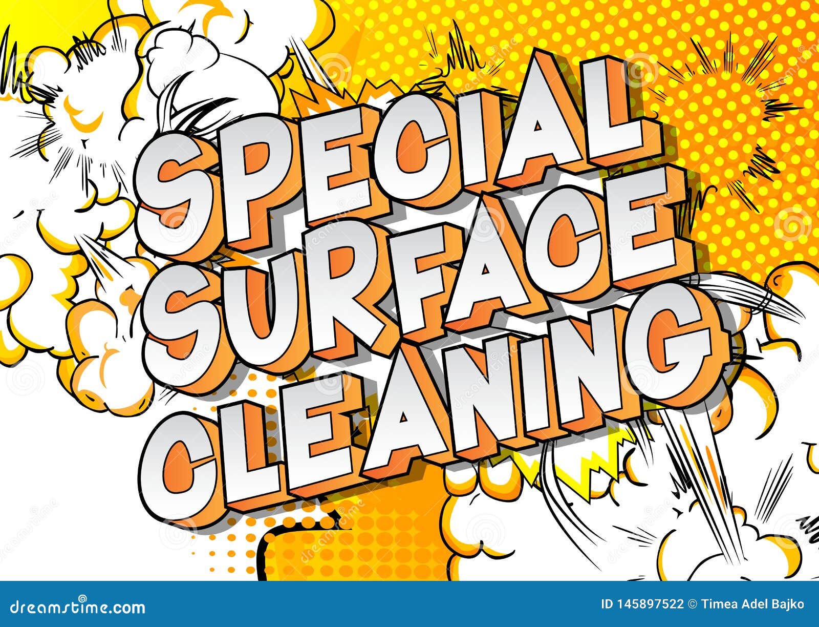 Special Surface Cleaning - Comic Book Style Words. Stock Vector ...