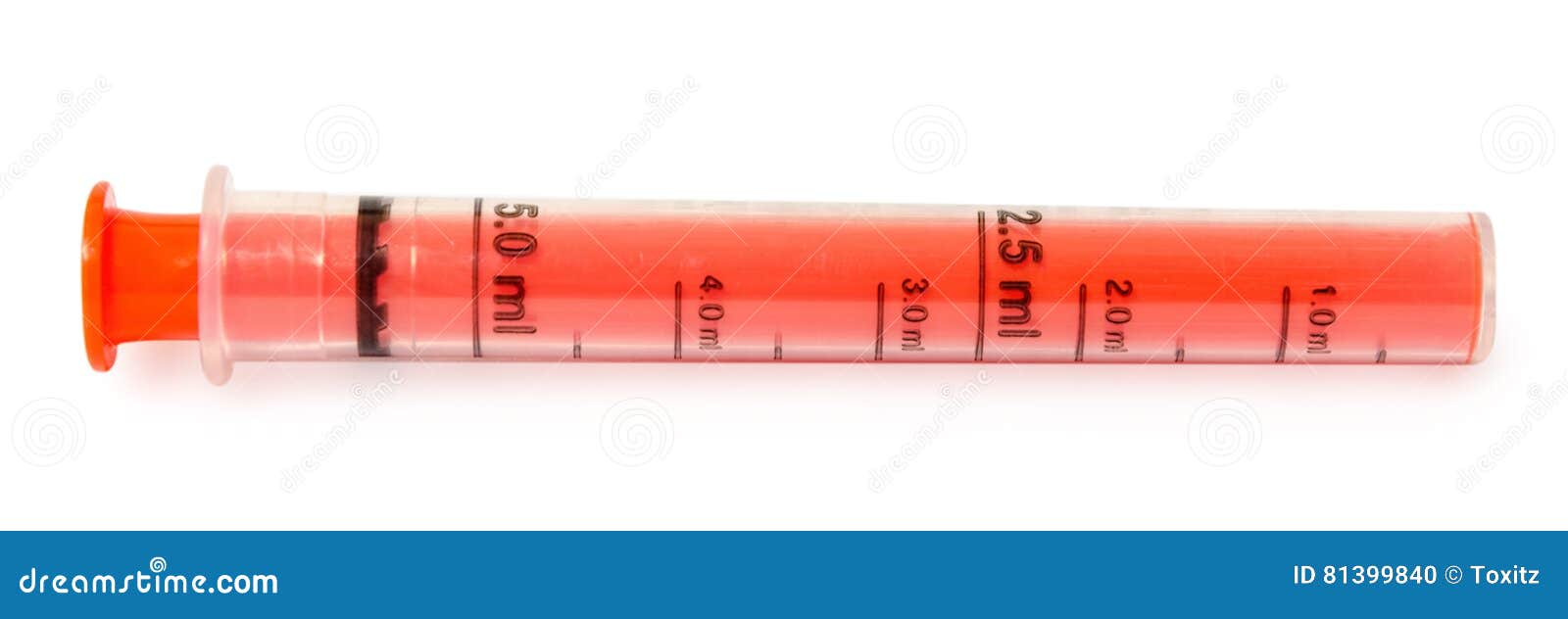 Special Syringe for Dosing and an Easier Flow of Syrup for Kids. Stock ...