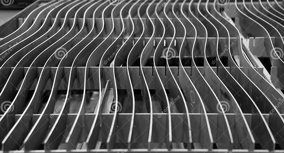 Special Table for Moving of Steel Sheets Stock Photo - Image of tool ...