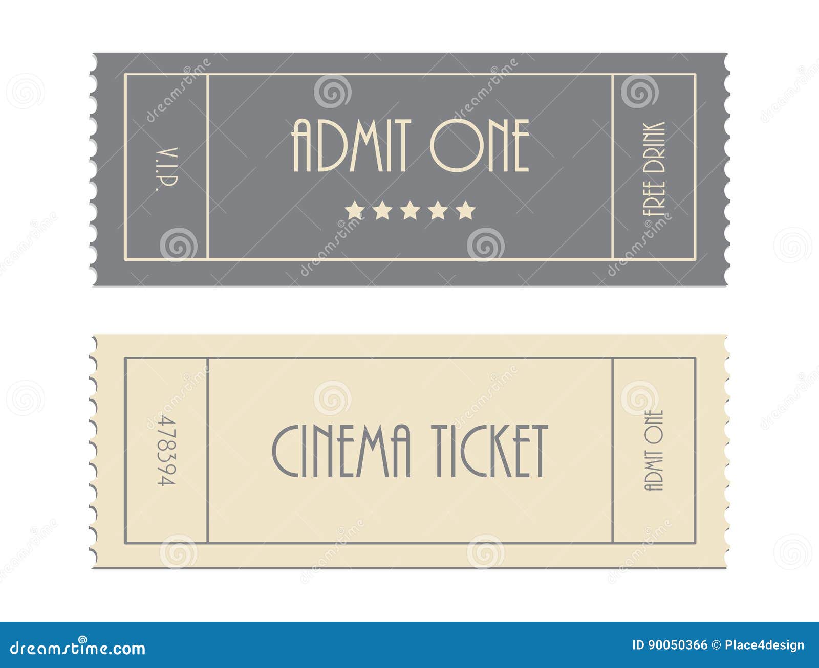 Special ticket template stock illustration. Illustration of party ...